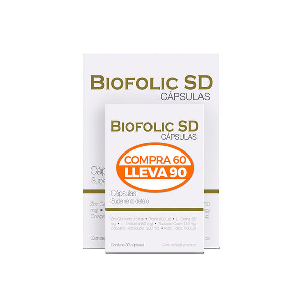Biofolic SD Capsulas | Biohealthy – Bellefarma